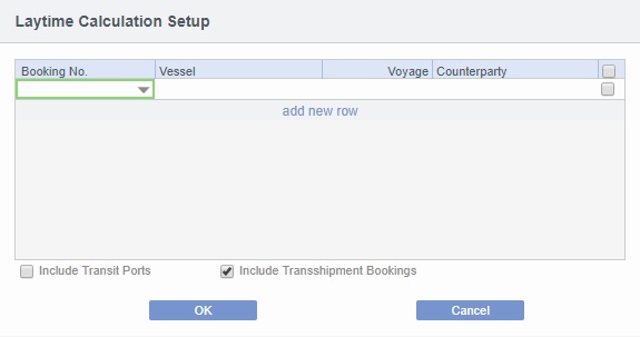 VIP - Booking-Based Laytime Calculation Setup